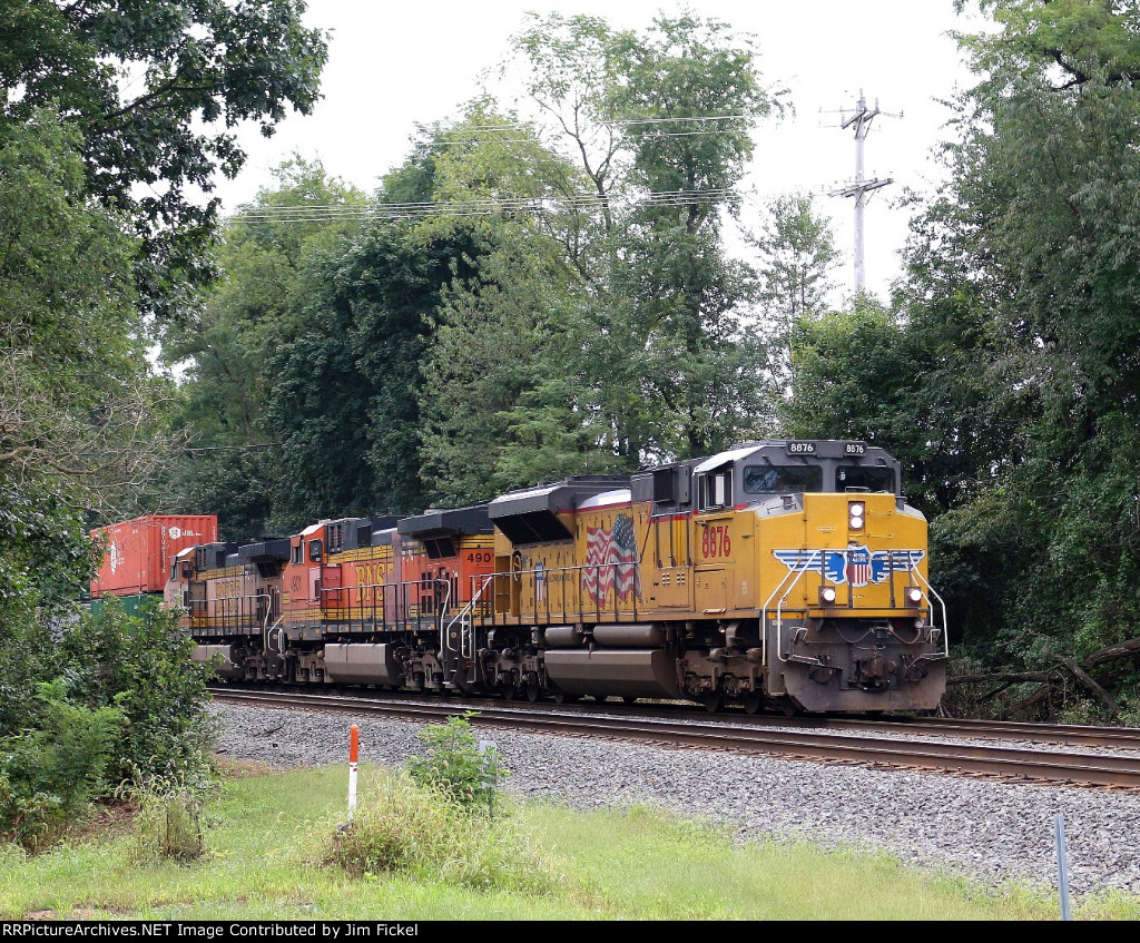 NS 211 UP 8876 - BNSF 4901 & BNSF 5383